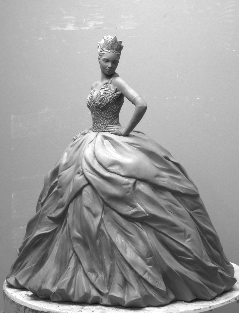 Commission – Lady Figurine – Neil Welch Bronze Sculptor Studio